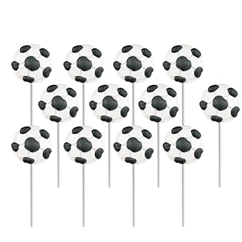 Soccer Lollipops Suckers Sports Pops, 2" Suckers (12-Pack) – Chochkees